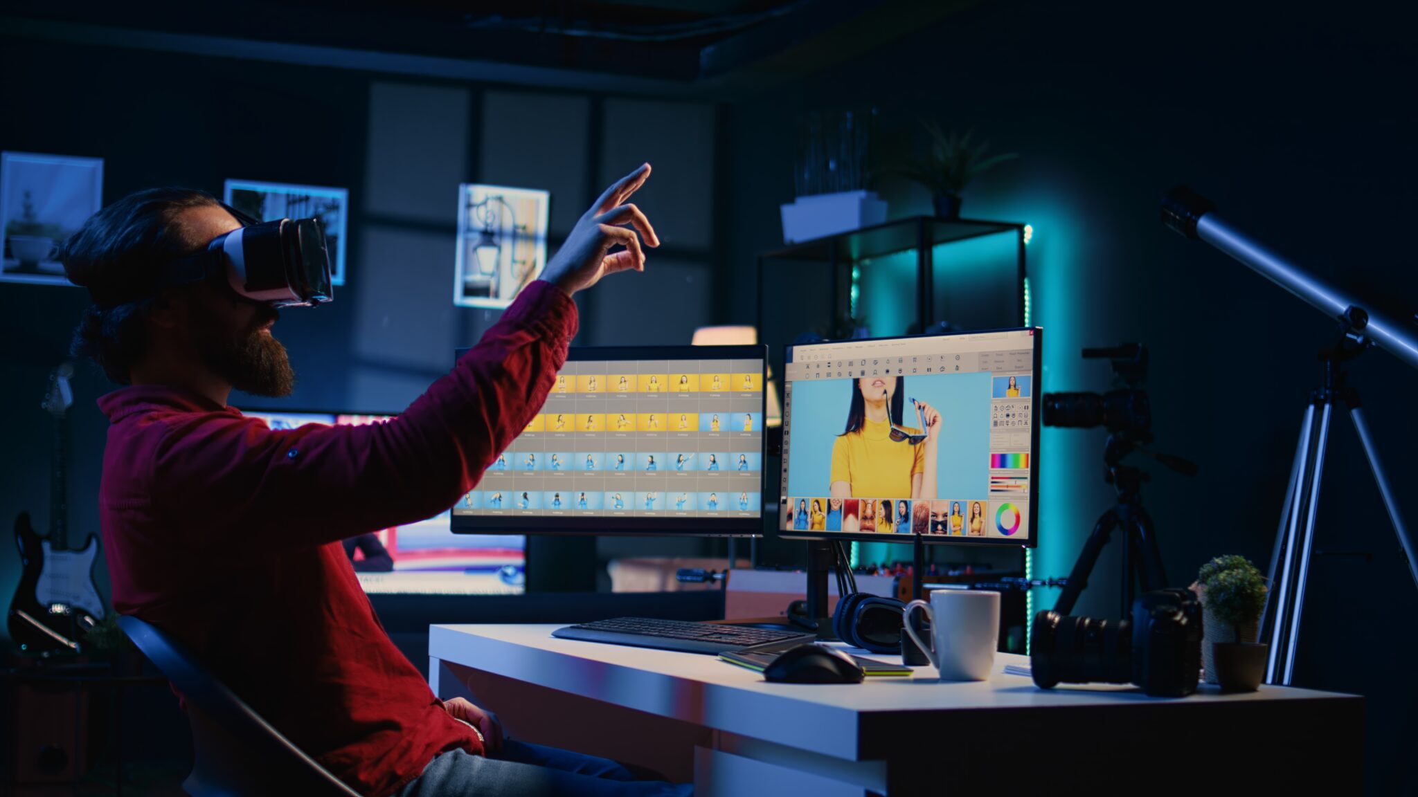 O que é um monitor duplo, monitor de tela dupla